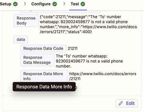 Twilio Api On Zapier Error Invalid Phone Number Stack Overflow