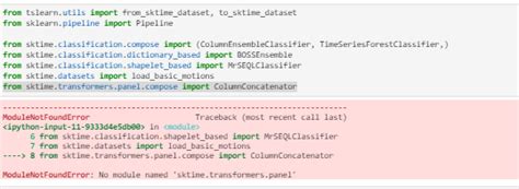 Bug Import Error Columnconcatenator · Issue 530 · Sktimesktime · Github