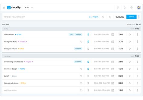 Kiosk Clockify Features