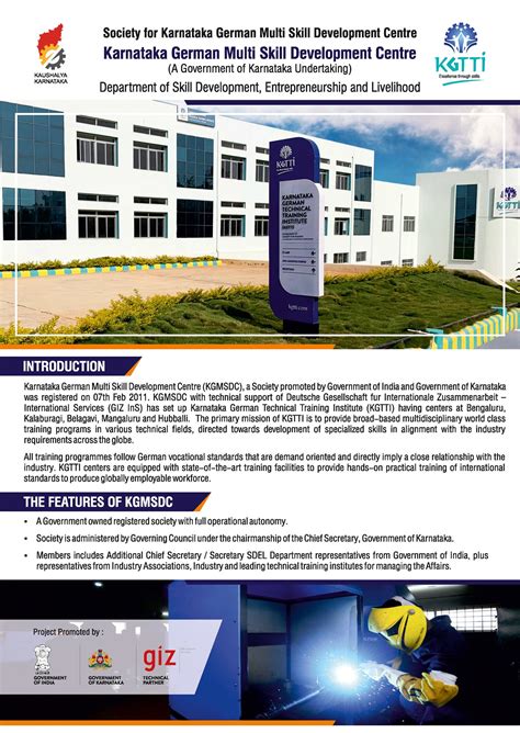 Kgtti Karnataka German Technical Training Institute Kgtti Kgmsdc