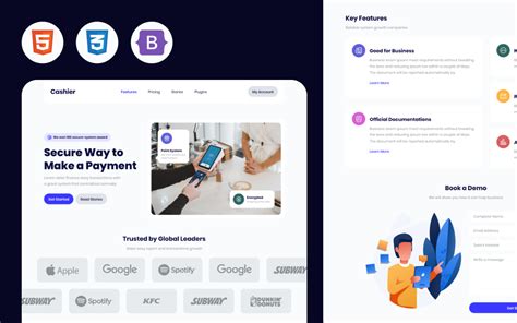 Kelas Online Html Css Bootstrap 5 Finance Landing Page Website