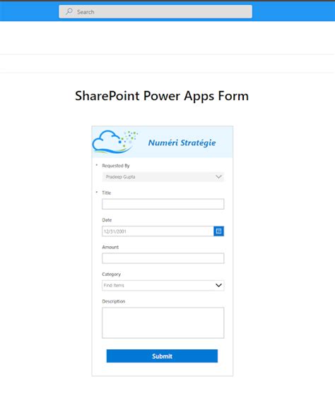 Display A Sharepoint Power Apps Form In Sharepoint Page