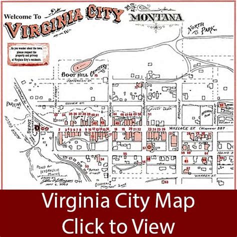 Virginia City Map Link Virginia City Nevada City Montana Nevada City