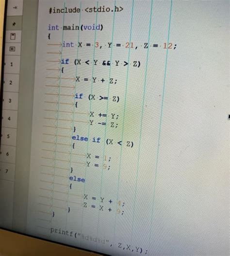 Solved F Include Int Main Void Int X Y Z Chegg