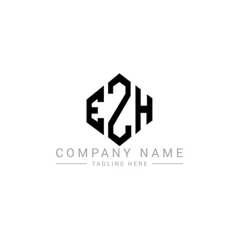 Premium Vector Ezh Letter Logo Design With Polygon Shape Ezh Polygon And Cube Shape Logo