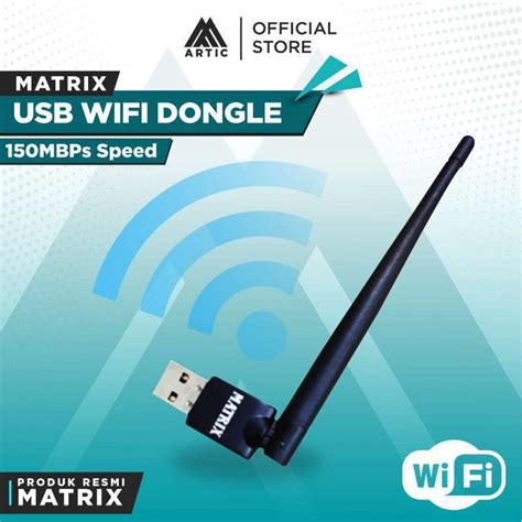Promo Matrix Usb Dongle Wireless Wifi Receiver Usb Adapter N Mbps Antenna Portable