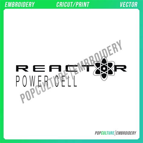 Reactor Official Logo For Embroidery And Vector • Pop Culture