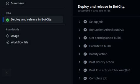 Using Github Actions To Update Your Bot Botcity Documentation