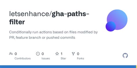GitHub Letsenhance Gha Paths Filter Conditionally Run Actions Based On Files Modified By PR