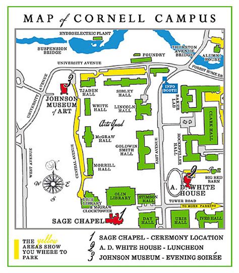 Cornell University Campus Map