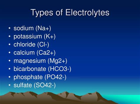 Ppt Electrolytes Powerpoint Presentation Free Download Id5684264