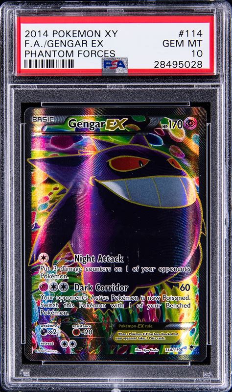 Gengar Ex 2014 Xy Phantom Forces 114 119 Holo Full Art Price Guide