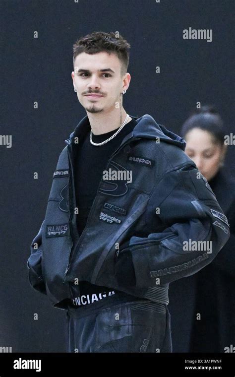 Paris France 09th Mar 2025 Romeo Beckham Attending The Balenciaga