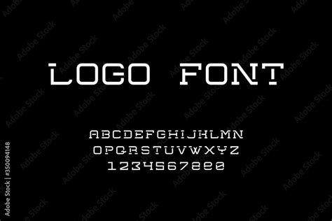Dynamic Font Geometric Typography Symbols With Monospace Letters For
