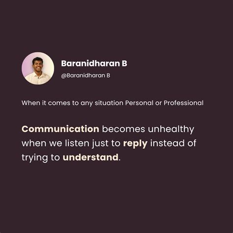 Baranidharan B On Linkedin Communication Conversations Understand Judging Personaldevelopment