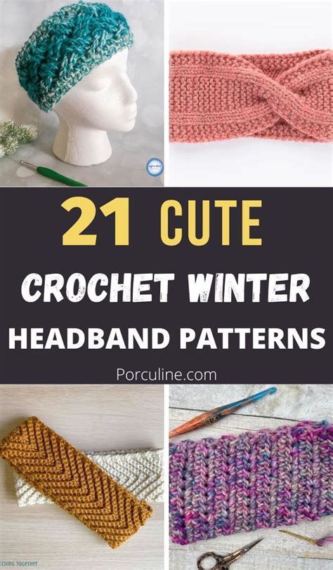 21 Cute Crochet Winter Headband Patterns You Need To Make Winter