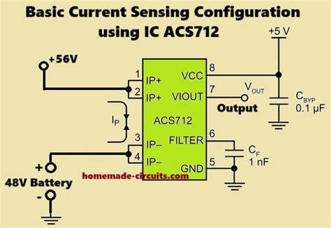 Acs712 Current Sensor Circuit Diagrams And Datasheet Homemade Circuit
