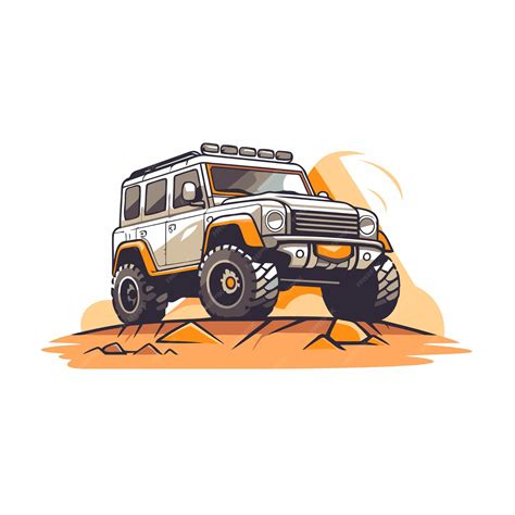 Premium Vector Offroad Vehicle Vector Illustration Offroad Vehicle Icon