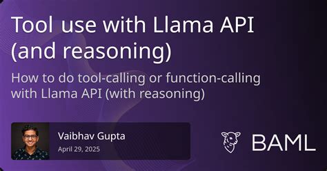 Tool use with Llama API (and reasoning)