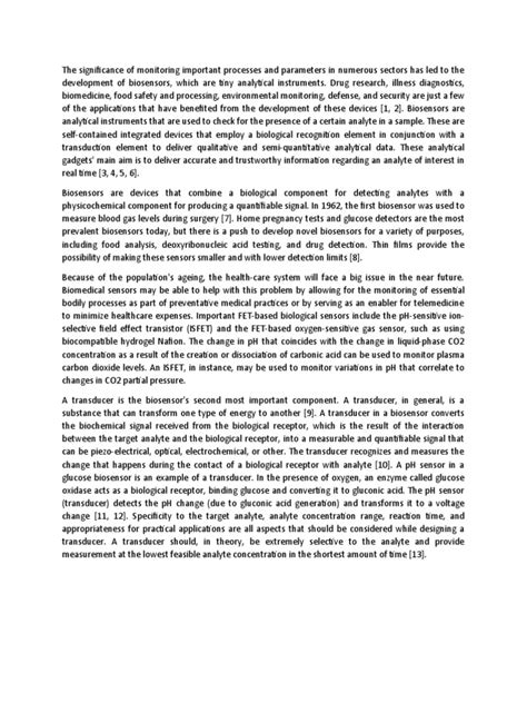 introduction biosensor download free pdf biosensor sensor
