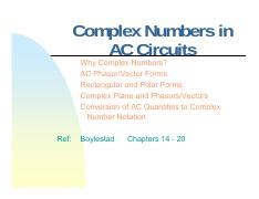 Understanding Complex Numbers In AC Circuits Solving Complex Course Hero