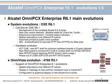 Ppt Alcatel Omnipcx Enterprise R61 Powerpoint Presentation Id4259953