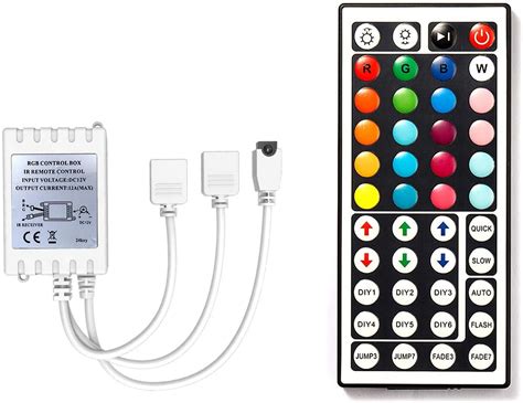 Xiacoco Led Lights 2 Ports 44 Key Remote Control Dimmer For Led Strip