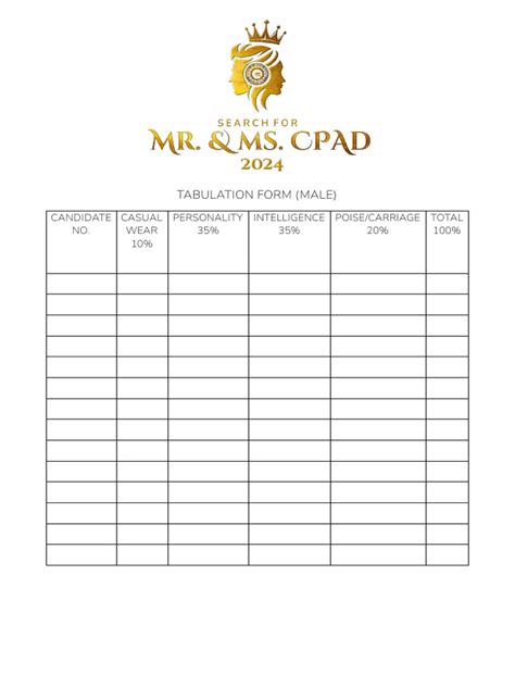 Tabulation Form Pdf Tabulation Form Pdf