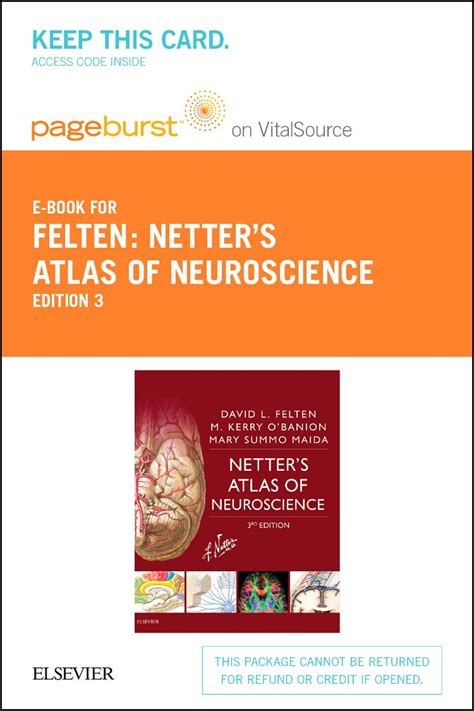Netters Atlas Of Neuroscience Elsevier Ebook On Vitalsource Retail Access Card Netters