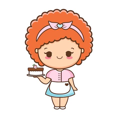 Premium Vector Cartoon Cute Girl Illustration Premium Vector