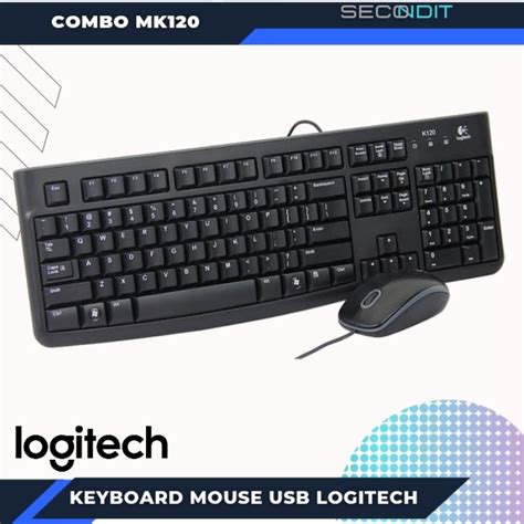 Jual Keyboard Mouse Logitech Mk120 Keyboard Mouse Usb Shopee Indonesia