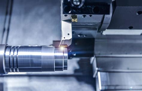 Premium Photo Cnc Lathe Machine Cutting The Metal Screw Thread Part