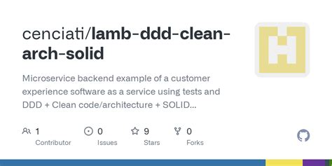 GitHub Cenciati Lamb Ddd Clean Arch Solid Microservice Backend Example Of A Customer