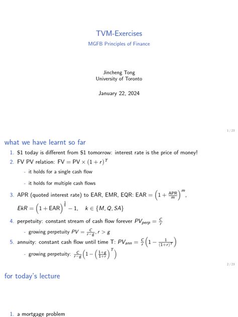 1 5 Tvm Examples Pdf Interest Annual Percentage Rate