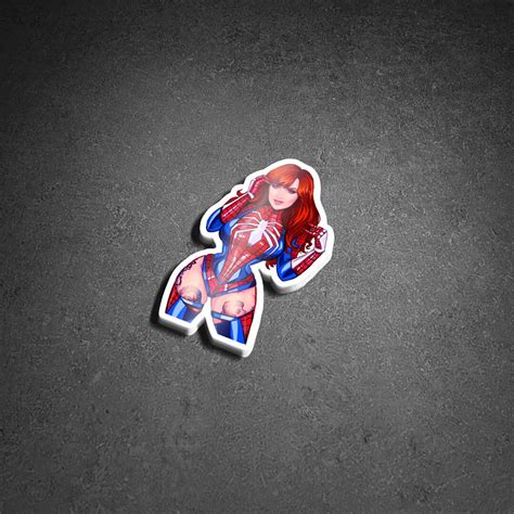Spider Woman Cosplay Sticker Etsy