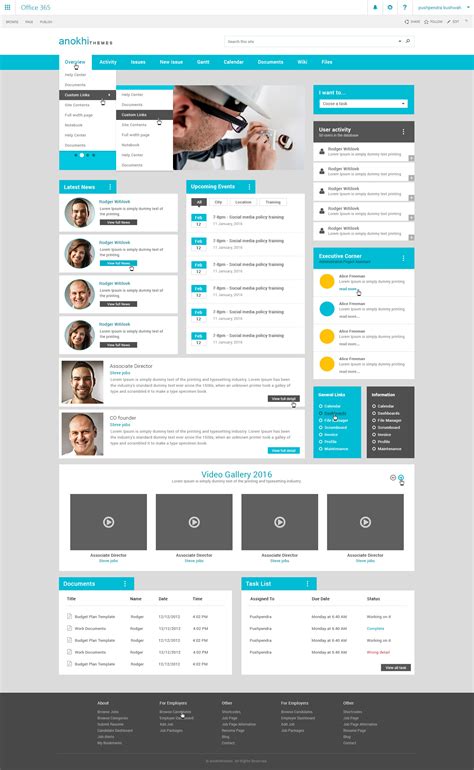 Microsoft Sharepoint Intranet Site Ux Design On Behance