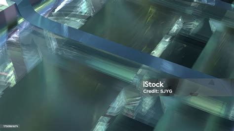 유리 대각선 상자 굴절 및 반사 크리스탈 우아한 현대 3d 렌더링 이미지 추상 배경 강렬하고 밝은 색상에 대한 스톡 사진 및