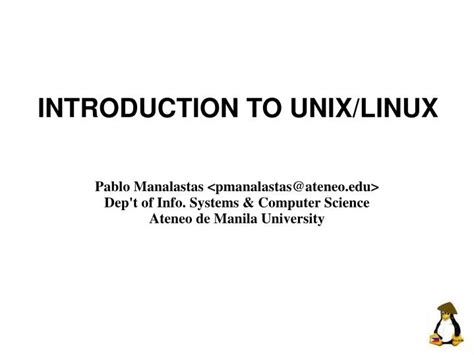 Ppt Introduction To Unixlinux Powerpoint Presentation Free Download