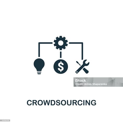 크 라우드 소싱 아이콘 콘텐츠 아이콘 컬렉션에서 크리에이 티브 요소 디자인입니다 웹 디자인 애플 리 케이 션 소프트웨어 인쇄