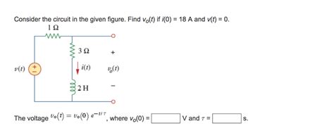 Solved Consider The Circuit In The Given Figure Find Vo Chegg