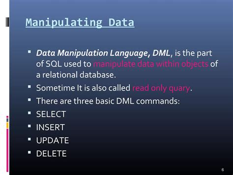 Introduction To Sql Ppt