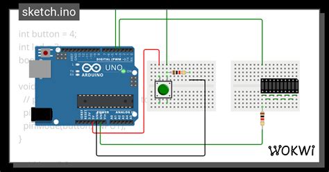 Push Button Wokwi ESP STM Arduino Simulator