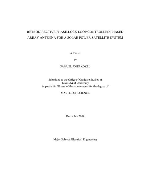 Retrodirective Phase Lock Loop Controlled Phased Array Antenna For A