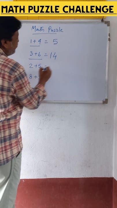Math Puzzle Challenge 🤔 Maths Logicpuzzle Brainteaser