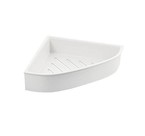 Полка для ванной комнаты угловая BRIMIX 31x22 ABS-пластик цвет белый ️ ...