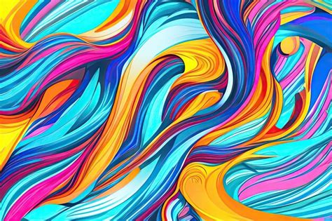 Premium Ai Image Abstract Background With Vibrant Swirling Colors