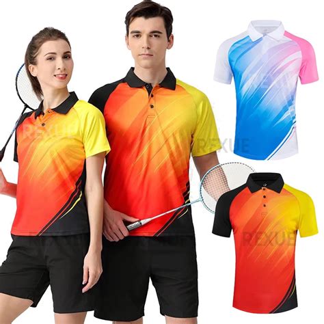 남녀공용 신상 스포츠 테니스 셔츠 어린이 배드민턴 티셔츠 소년 탁구 빠른 건조 배드민턴 스포츠 티셔츠 Aliexpress