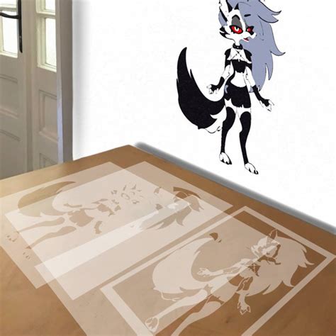 Loona Stencil In 5 Layers