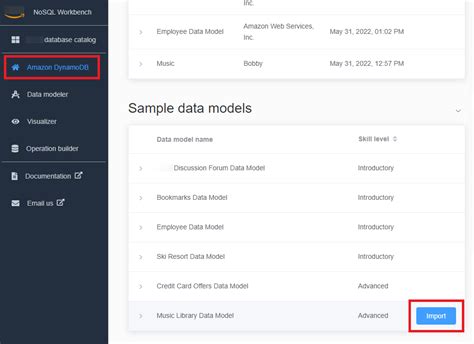 查看数据访问模式 Amazon Dynamodb