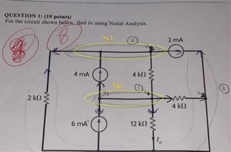 Solved QUESTION Points For The Circuit Shown Below Chegg Com